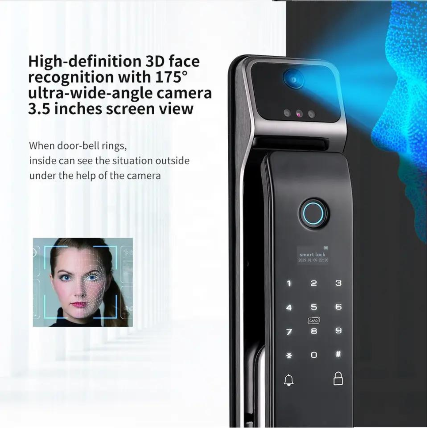 Golens X1 Pro Luxury Smart Door Lock